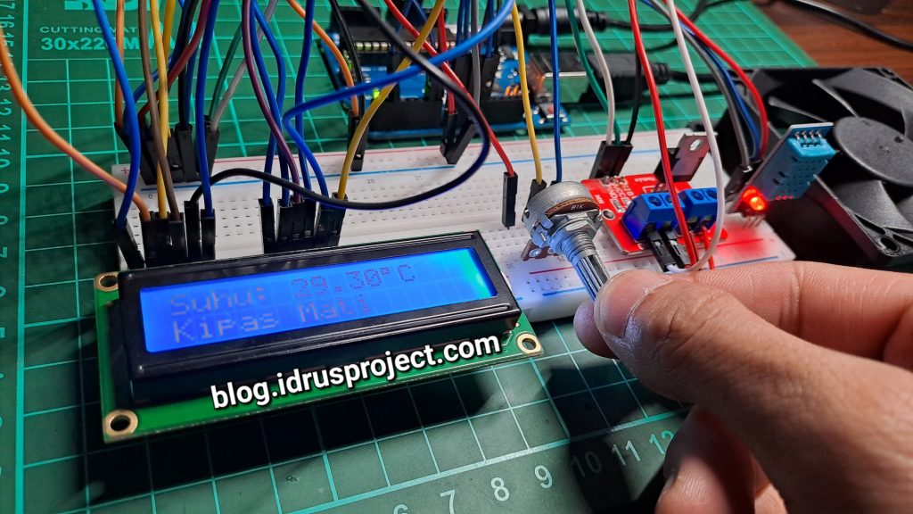 Membuat Kipas Angin Otomatis Menggunakan Arduino UNO, Mosfet Dan Sensor DHT11 – Idrus Project