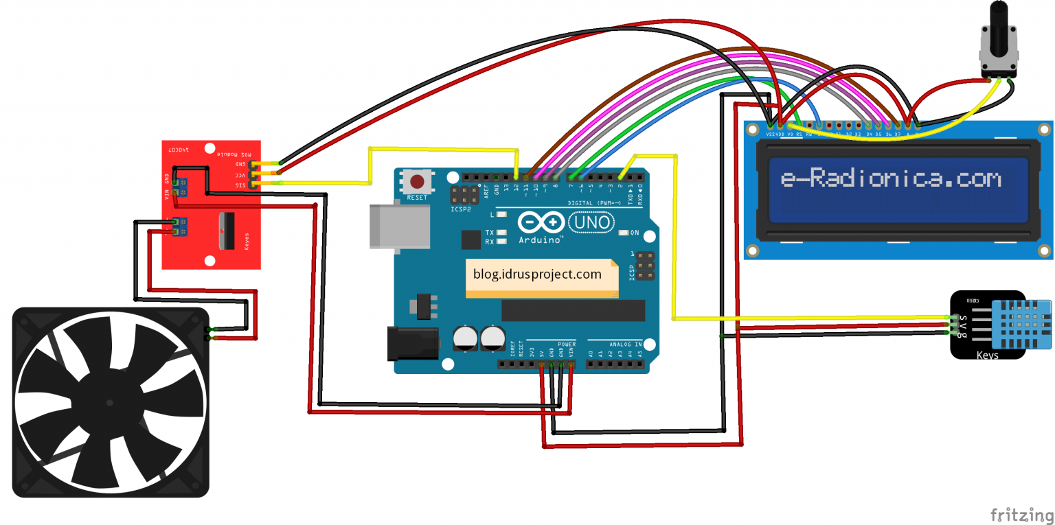 Membuat Kipas Angin Otomatis Menggunakan Arduino Uno Mosfet Dan Sensor