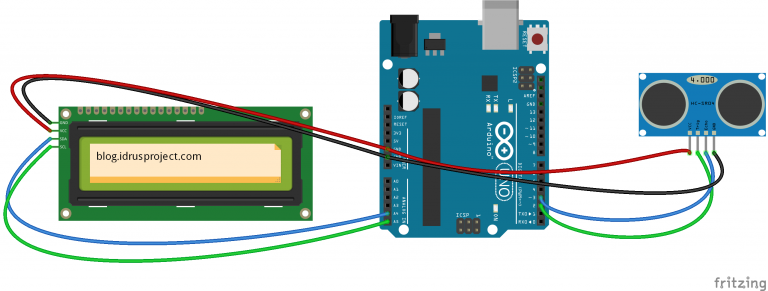 Mengukur Ketinggian Air Menggunakan Arduino UNO Dan Sensor Ultrasonic HC-SR04 - Idrus Project